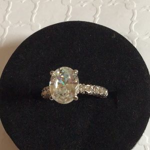 Jewelry | 2ct Oval Cut Diamond Engagement Ring | Poshmark